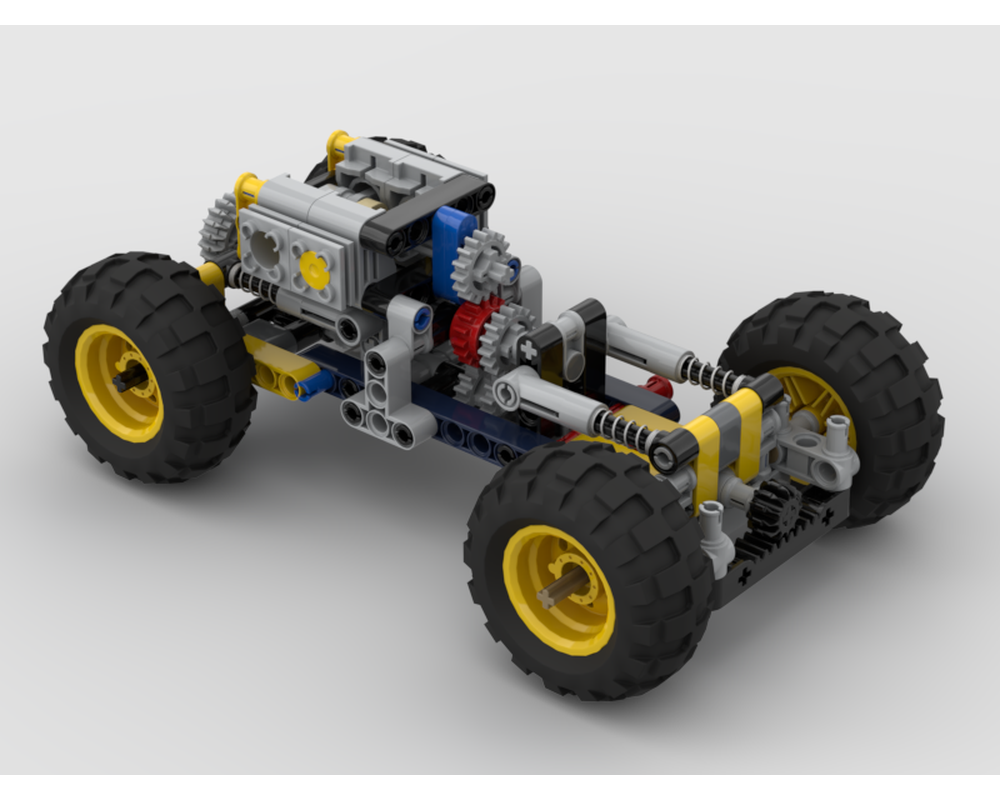 Lego Moc Small Buggy Chassis By Gnocchithecat Rebrickable Build