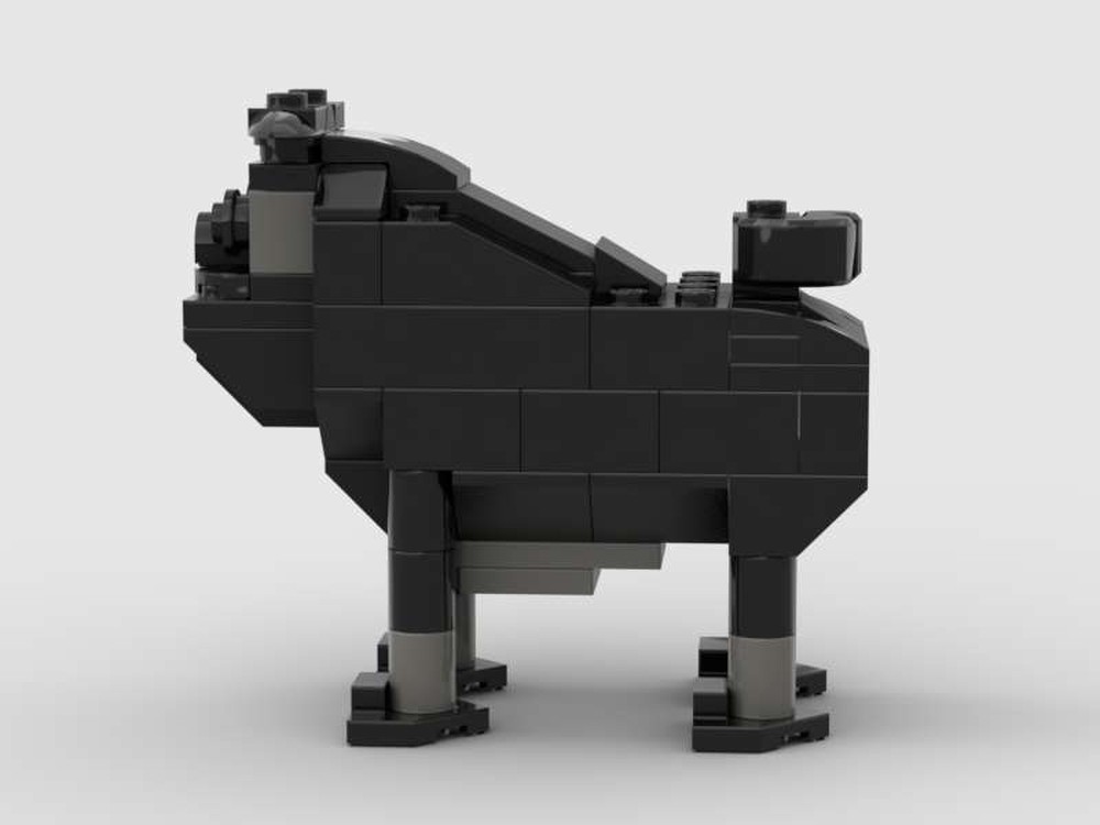 LEGO MOC Black Pug by bresd75 | Rebrickable - Build with LEGO