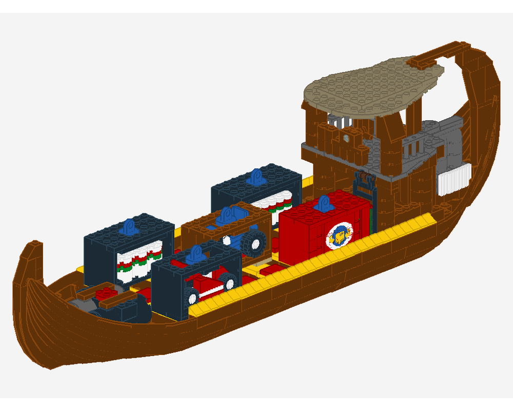 LEGO MOC Viking Line Container Ship by Antarctica | Rebrickable - Build ...