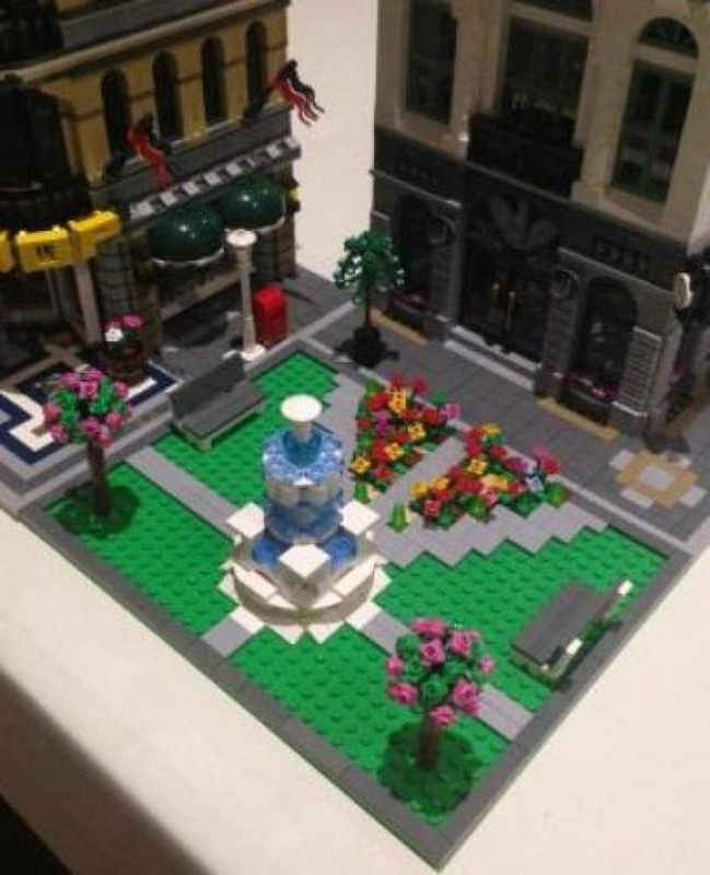LEGO MOC park with fountain and garden by kevstechnic | Rebrickable ...