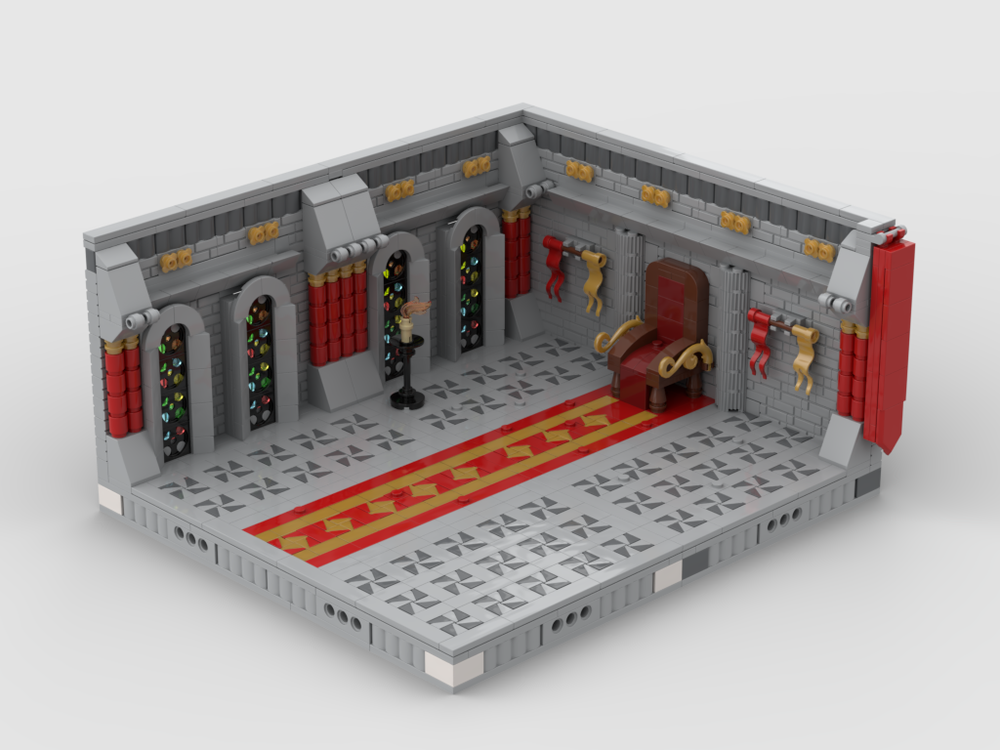 LEGO MOC Throne room + expansion by gabizon | Rebrickable - Build with LEGO