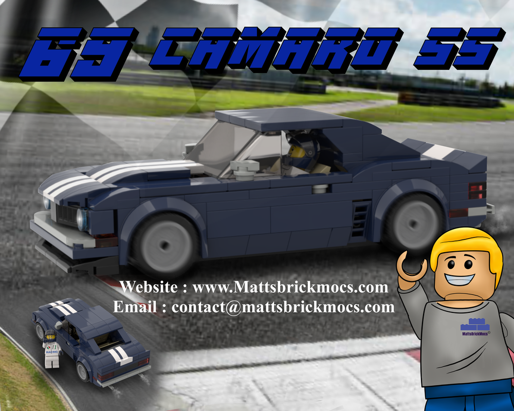 LEGO MOC 69 Camaro SS 8 stud by Mattsbrickmocs | Rebrickable - Build ...