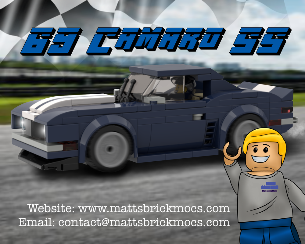 LEGO MOC 69 Camaro SS 6 stud by Mattsbrickmocs | Rebrickable - Build ...