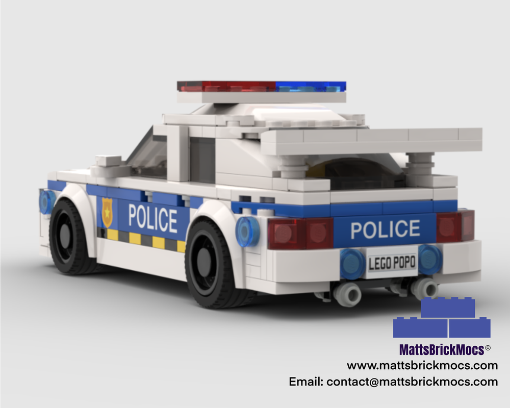 LEGO MOC Police Patrol Car 8 stud by Mattsbrickmocs | Rebrickable ...