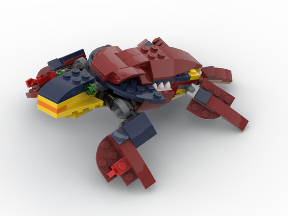 LEGO MOC Fire Turtle by bmueller | Rebrickable - Build with LEGO