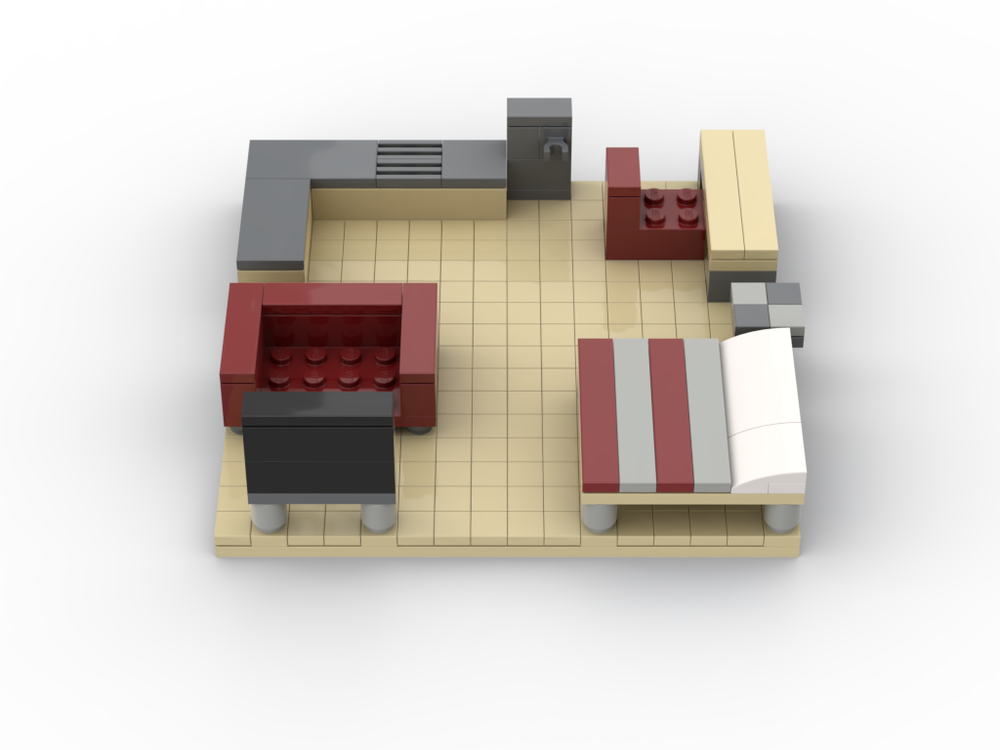 LEGO MOC-46590 Minifig Apartment by BuildingWithBricksNow | Rebrickable ...