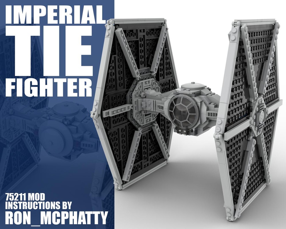 Lego Moc Imperial Tie Fighter Set 75211 Mod By Ronmcphatty