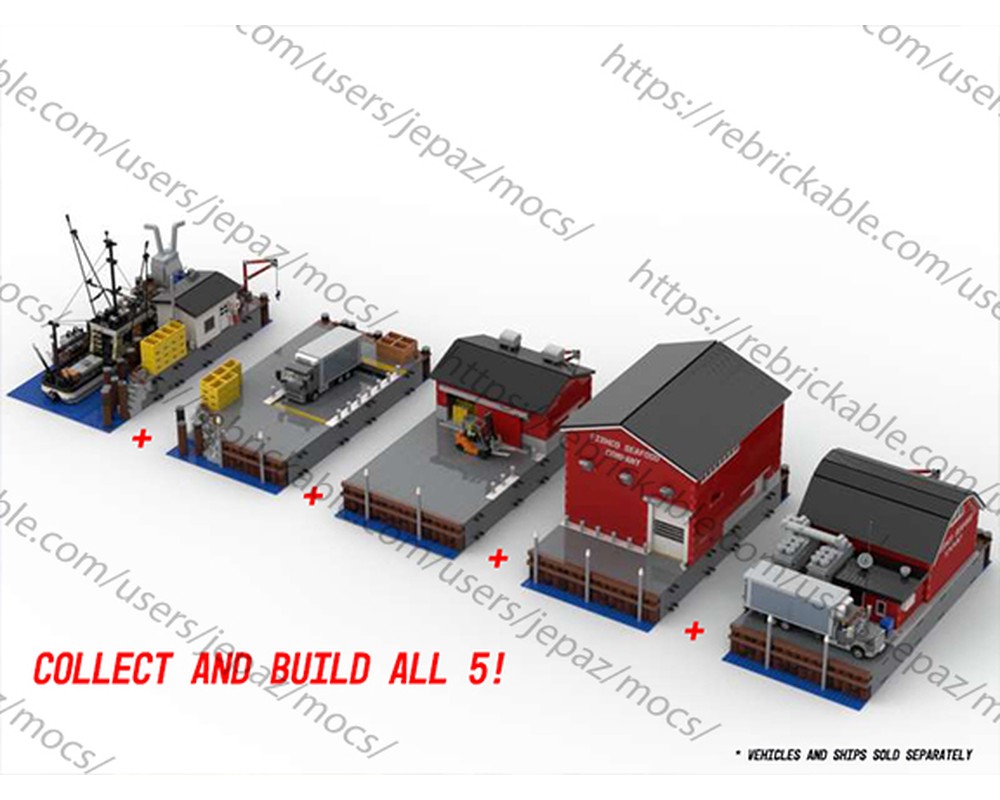 LEGO MOC FishCo Dock MOC by jepaz | Rebrickable - Build with LEGO