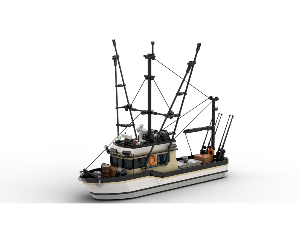 LEGO MOC Tuna Salmon Trawler by Yellow.LXF | Rebrickable - Build with LEGO