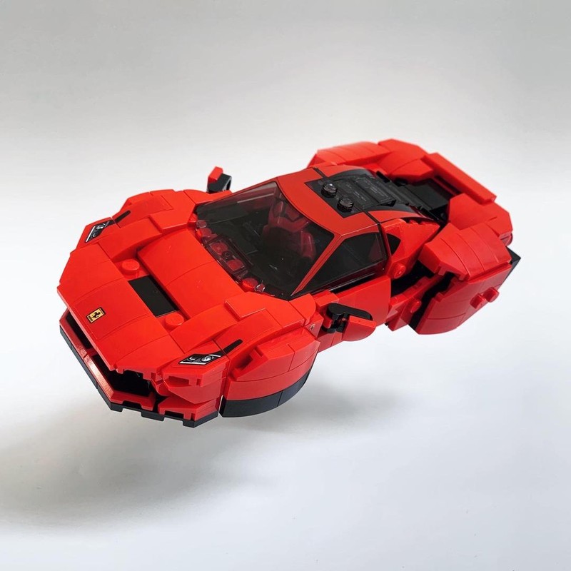 LEGO MOC Ferrari F8 Landspeeder Modification by mhzbricks | Rebrickable ...