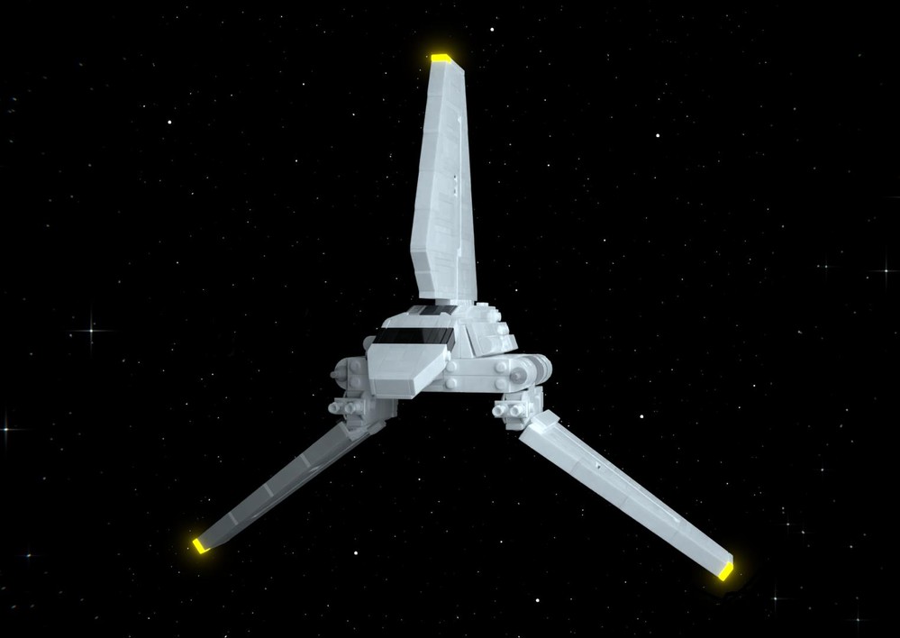 LEGO MOC Mini-Scale Imperial Shuttle with Display Stand by ...