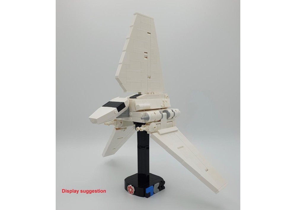 LEGO MOC Mini-Scale Imperial Shuttle with Display Stand by ...