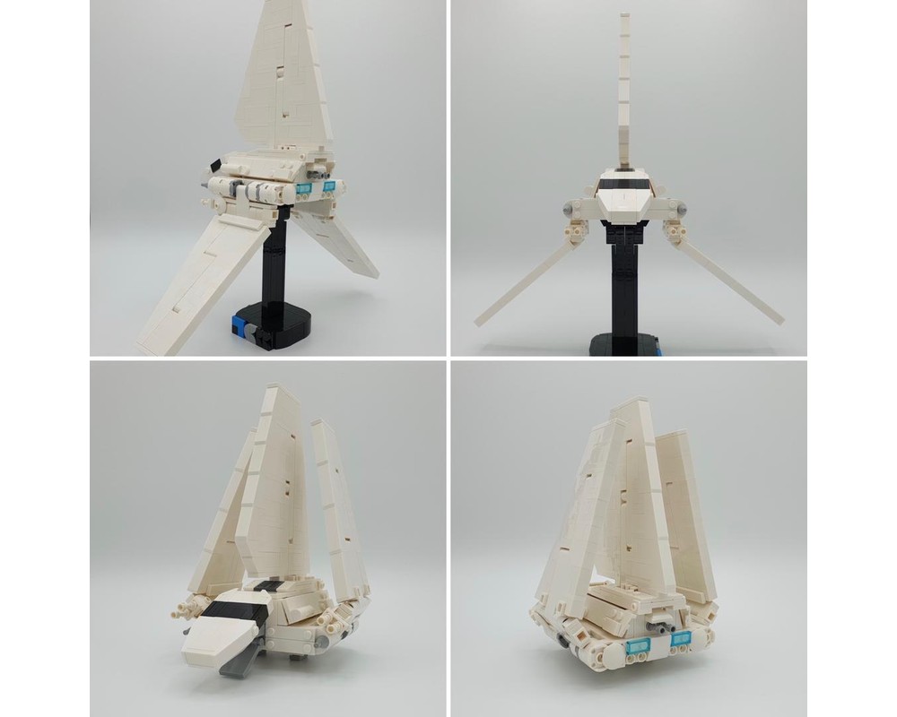 LEGO MOC Mini-Scale Imperial Shuttle with Display Stand by ...