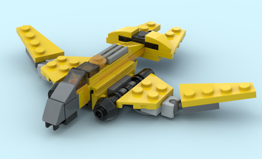 LEGO MOC Yellow Ace Mark 71NB poly bag by mroosa | Rebrickable - Build ...