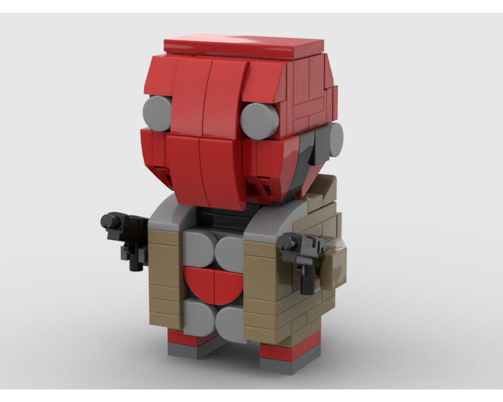 LEGO MOC Red Hood Brickheadz by ecureuils | Rebrickable - Build with LEGO