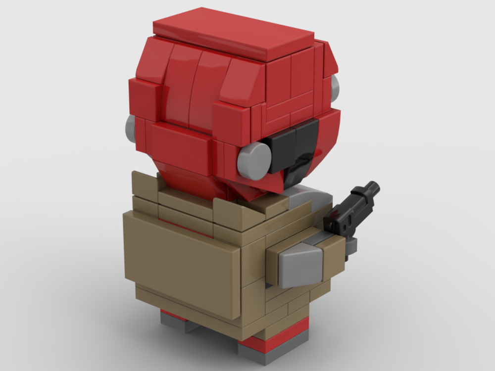LEGO MOC Red Hood Brickheadz by ecureuils | Rebrickable - Build with LEGO