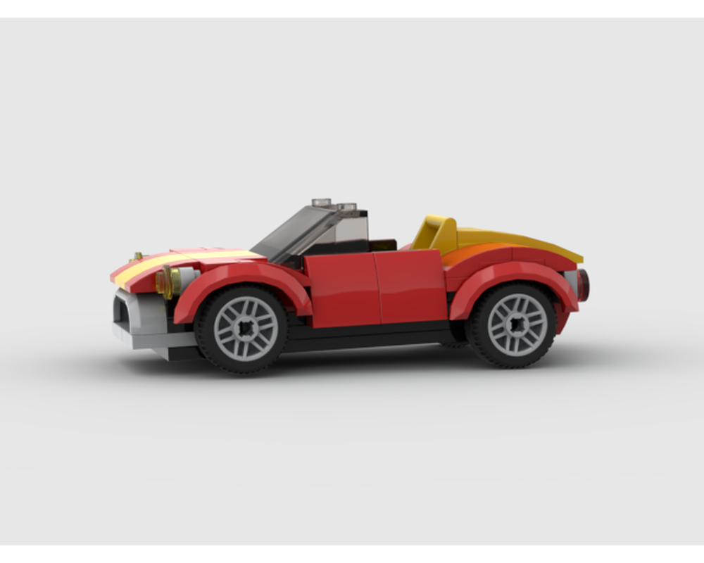 LEGO MOC Red roadster by BrickAA | Rebrickable - Build with LEGO