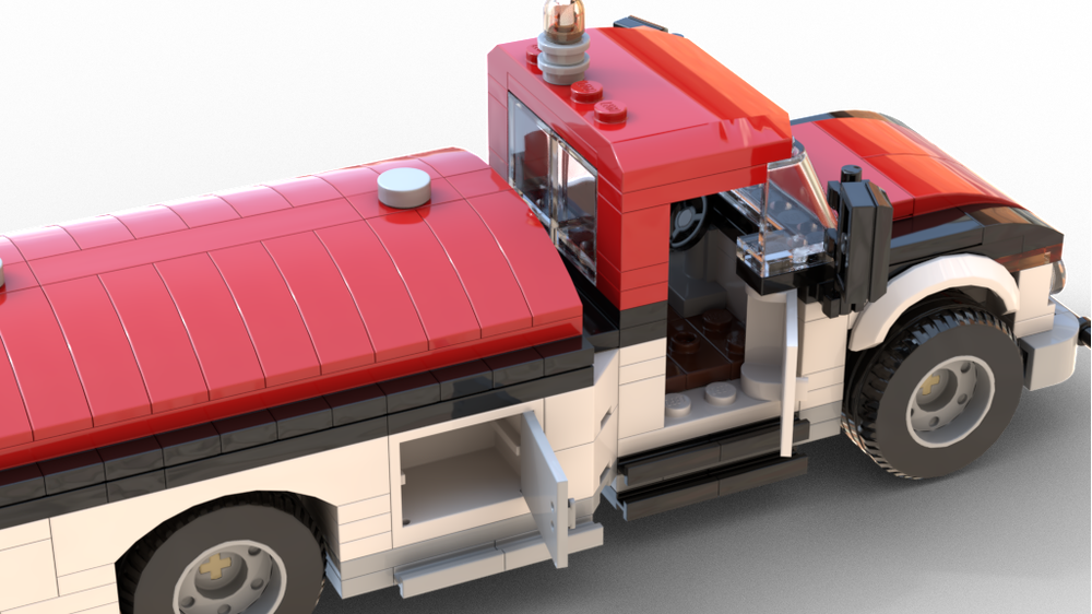 LEGO MOC Texaco Tanker by Artifice | Rebrickable - Build with LEGO