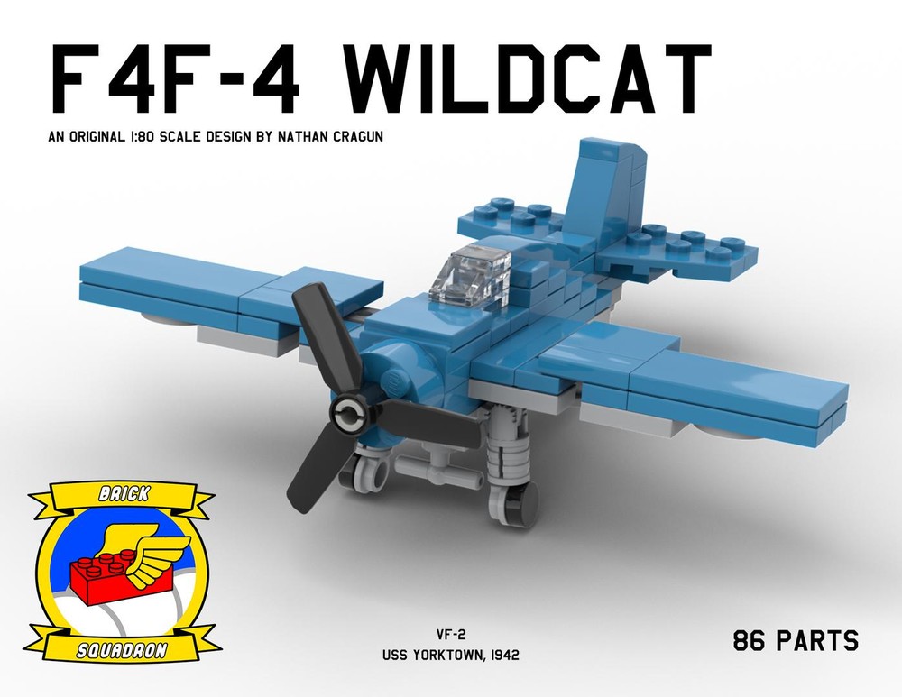 LEGO MOC F4F-4 Wildcat by brick_squadron | Rebrickable - Build with LEGO