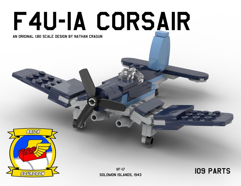 LEGO MOC-46806 F4U-1A Corsair by brick_squadron | Rebrickable - Build ...
