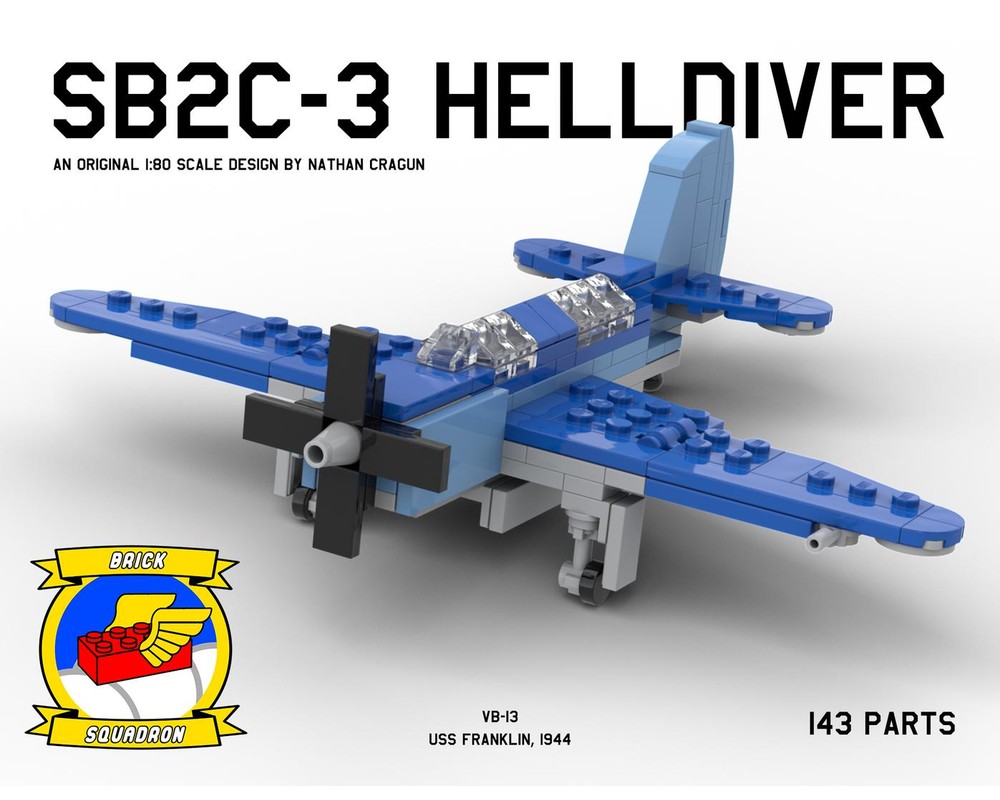 LEGO MOC SB2C-3 Helldiver by brick_squadron | Rebrickable - Build with LEGO
