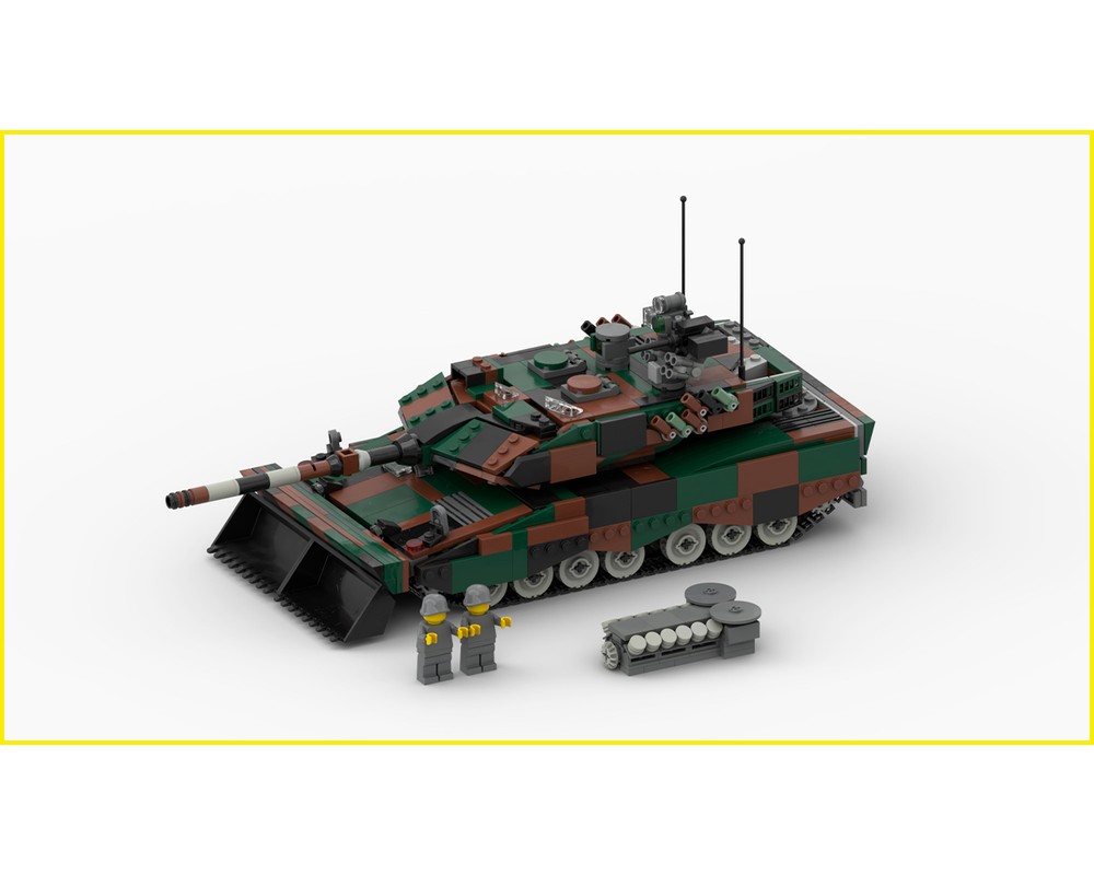 LEGO MOC-46894 Leopard 2 A7 MBT | Main Battle Tank | 1:34 Scale ...