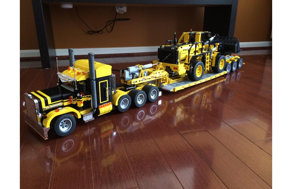 LEGO MOC Peterbilt 379 Semi Truck 1:18 in yellow and black version 2 by ...