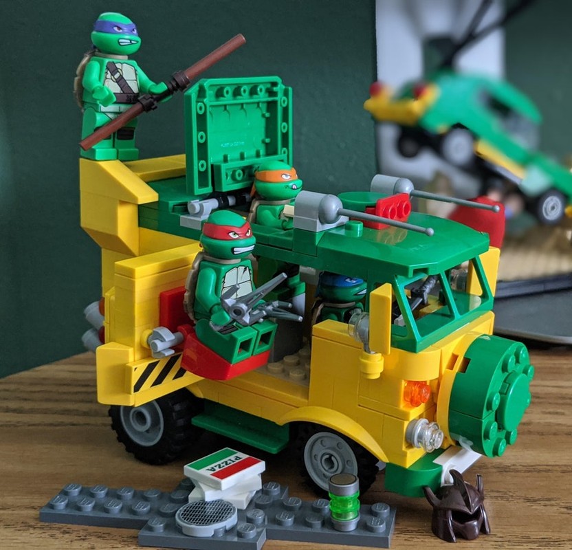 LEGO MOC Turtle Van Party Wagon by GreenLantern | Rebrickable - Build ...