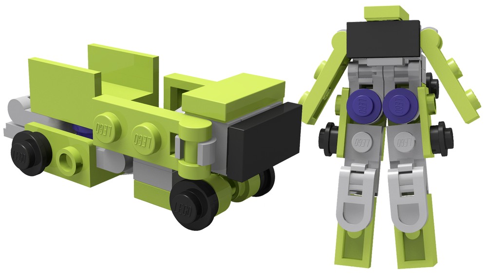 LEGO MOC Transformer G1 Mini Constructions Long Haul Mini Mecha by ...