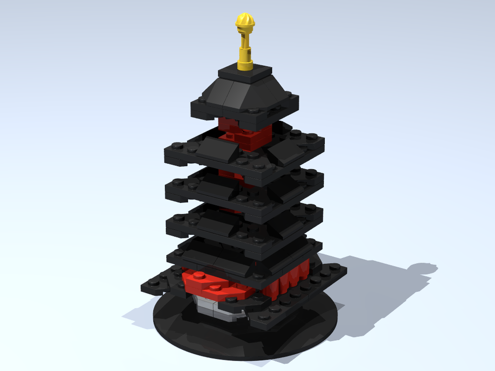 Lego Moc 6322718 Moc Horyuji Temple Five Story Pagoda By Easyfly