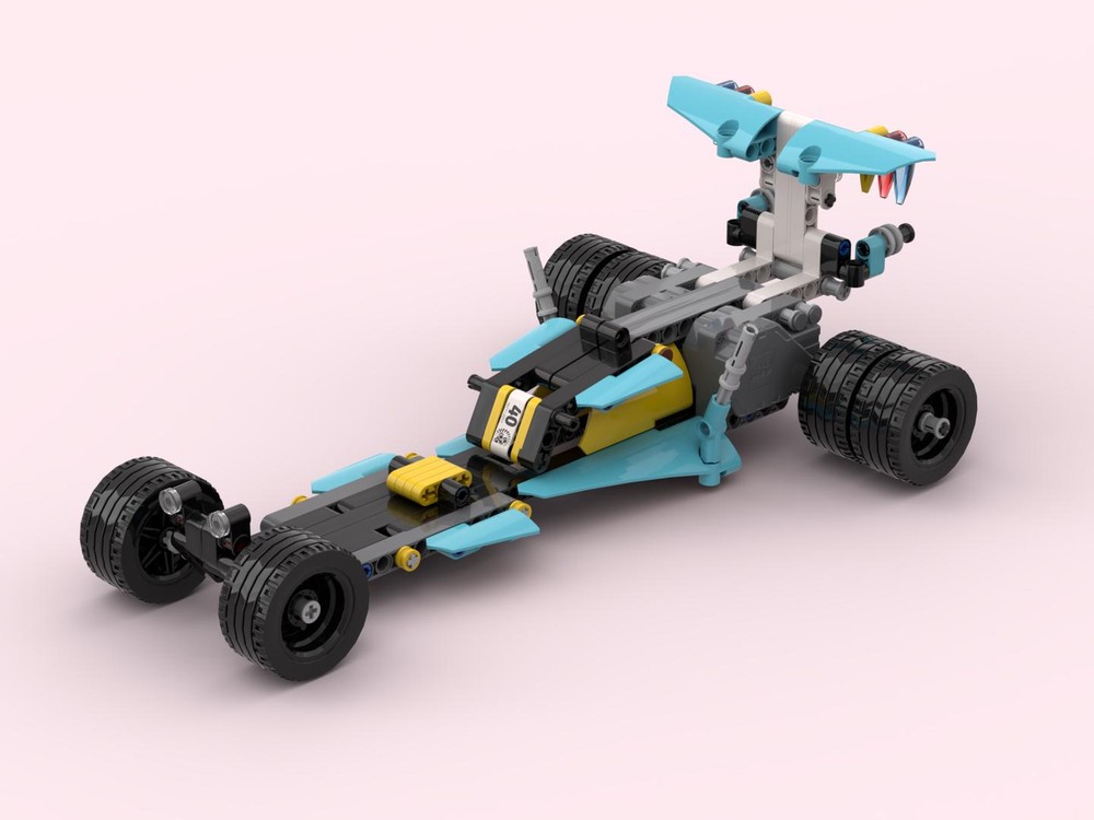 LEGO MOC Hybrid Drag Racer by Matt Cox 1971 | Rebrickable - Build with LEGO