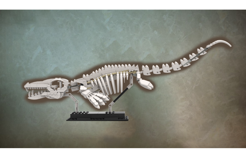 LEGO MOC Mosasaur skeleton - Lego Dinosaur Fossils by LaurensPosthuma ...