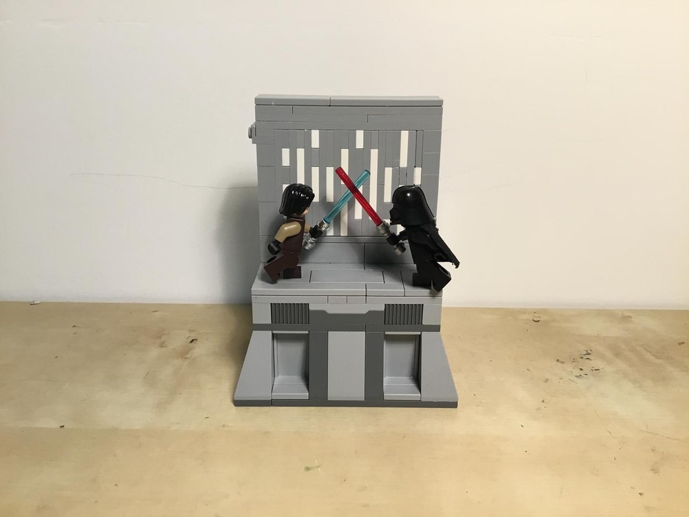 LEGO MOC Small Death Star Diorama by oh_grapes | Rebrickable - Build ...