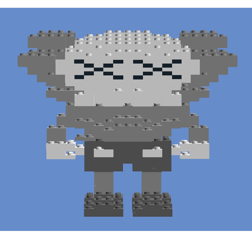 LEGO MOC Lego Kaws concept figure by DirkDebakker | Rebrickable - Build ...
