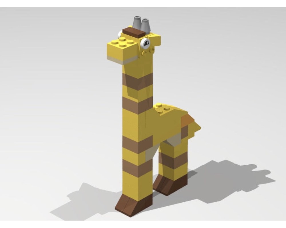 LEGO MOC Smiling Giraffe by Moe Brickman | Rebrickable - Build with LEGO