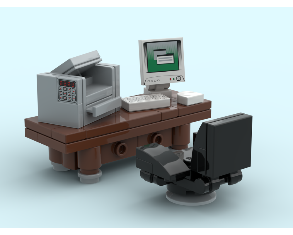 LEGO MOC-47305 Office Workstation (Town > City > Supplemental 2017 ...