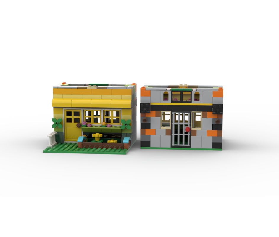 LEGO MOC 10698 Modular house by Lenarex | Rebrickable - Build with LEGO