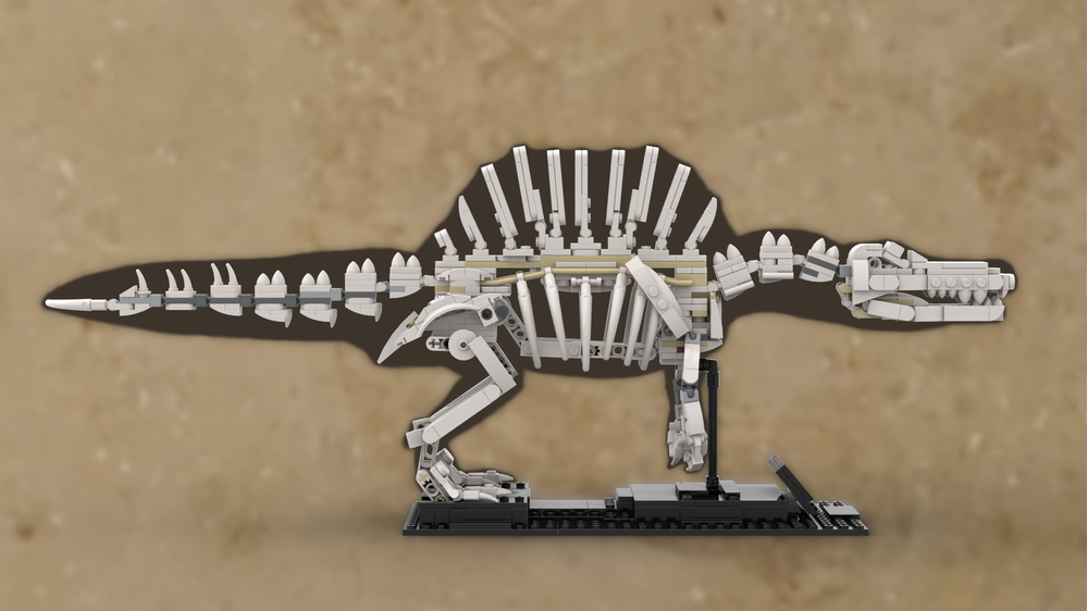LEGO MOC Spinosaurus Skeleton + Sea Turtle - Alternative Build for ...