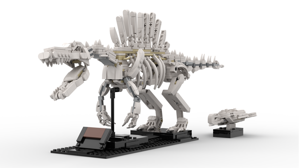 LEGO MOC Spinosaurus Skeleton + Sea Turtle - Alternative Build for ...