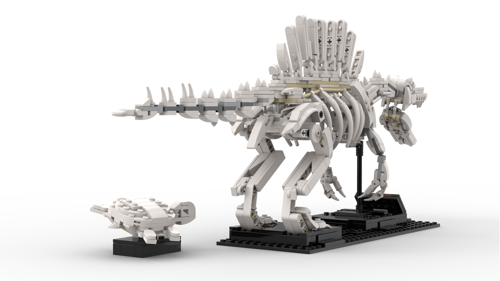 LEGO MOC Spinosaurus Skeleton + Sea Turtle - Alternative Build for ...