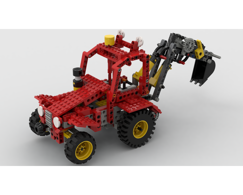 LEGO MOC Tractor with pneumatic excavator by Lwlego | Rebrickable ...