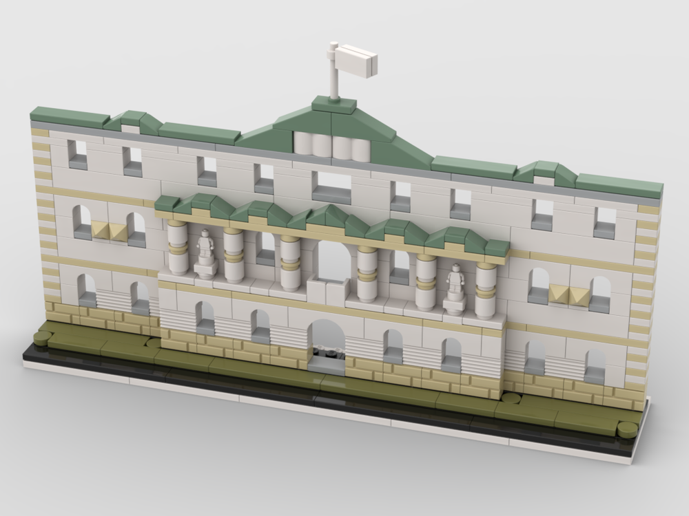 Lego Moc Renaissance Palace Facade By Basakatu Rebrickable Build