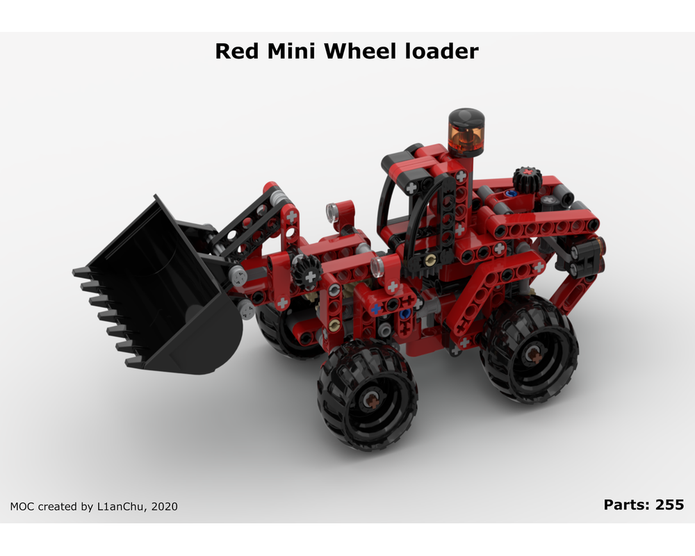 LEGO MOC Red Mini Wheel loader by l1anchu | Rebrickable - Build with LEGO