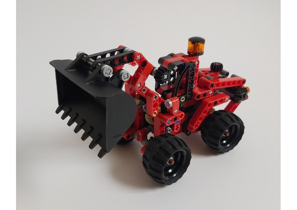 LEGO MOC Red Mini Wheel loader by l1anchu | Rebrickable - Build with LEGO