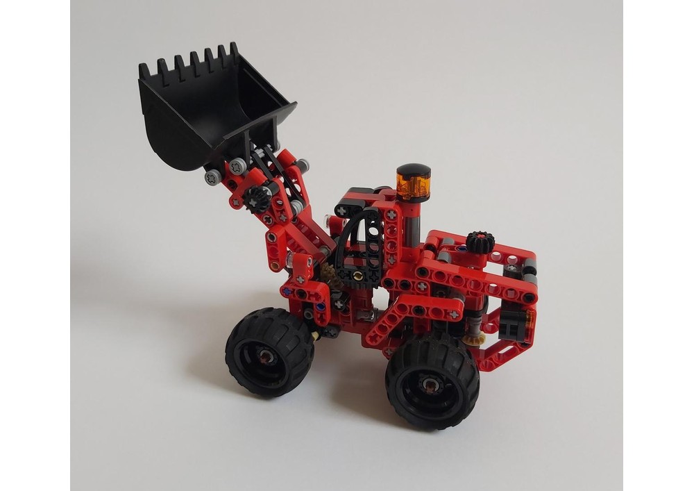 LEGO MOC Red Mini Wheel loader by l1anchu | Rebrickable - Build with LEGO