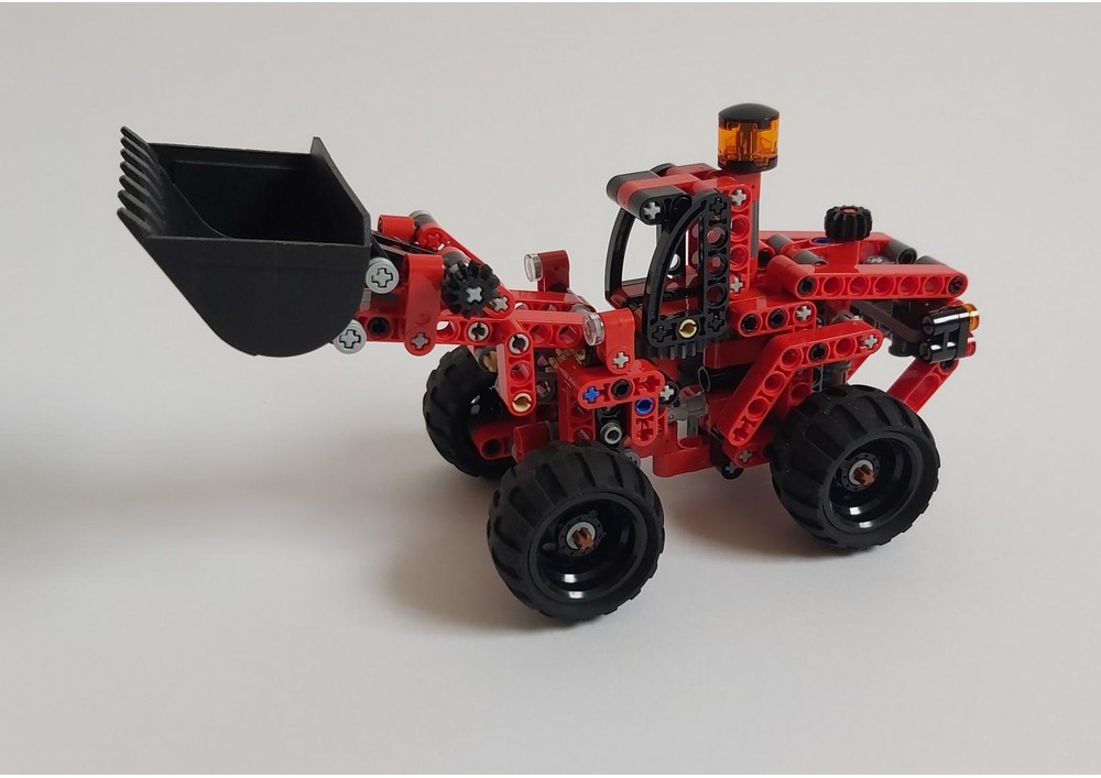 LEGO MOC Red Mini Wheel loader by l1anchu | Rebrickable - Build with LEGO