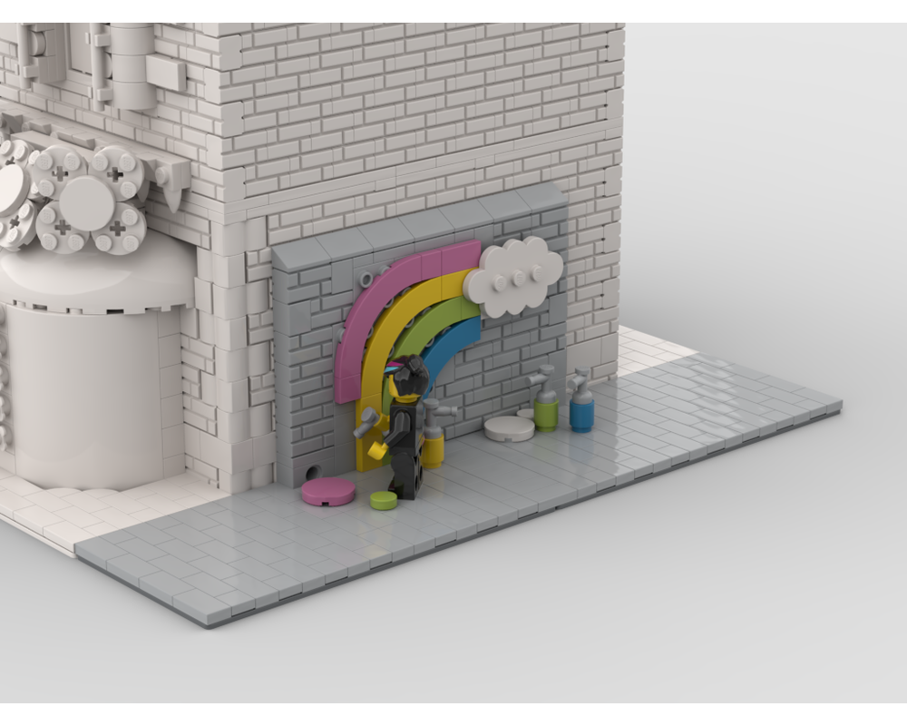 LEGO MOC Modular Corner Graffiti | Turn every modular model into a ...