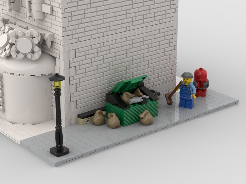 LEGO MOC Modular Corner Garbage Man | Turn every modular model into a ...