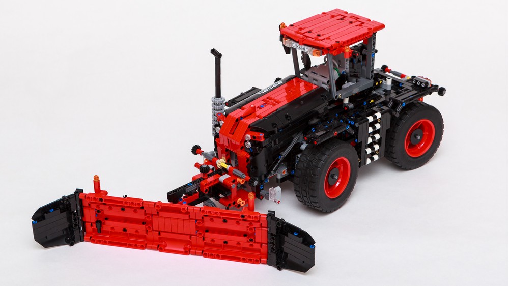 LEGO MOC Claas Xerion 5000 TRAC VC with 8 attachments (42082 c-model ...