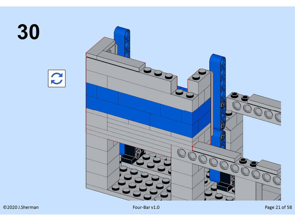 LEGO MOC Four-Bar Lego GBC Module by jjsherm2 | Rebrickable - Build ...